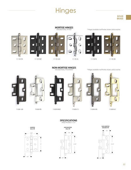 Cabinet Hardware | Kitchen Cabinet Hinges | www.TMHardware.com